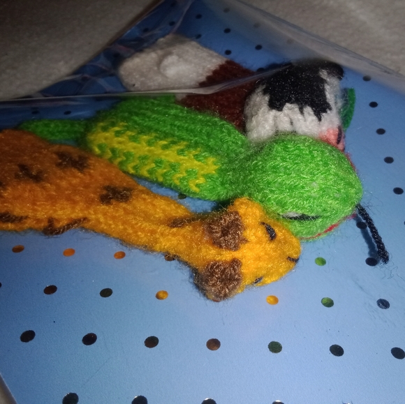 Handmade | Toys | Handmade Finger Puppets Giraffe Lizard Bull | Poshmark